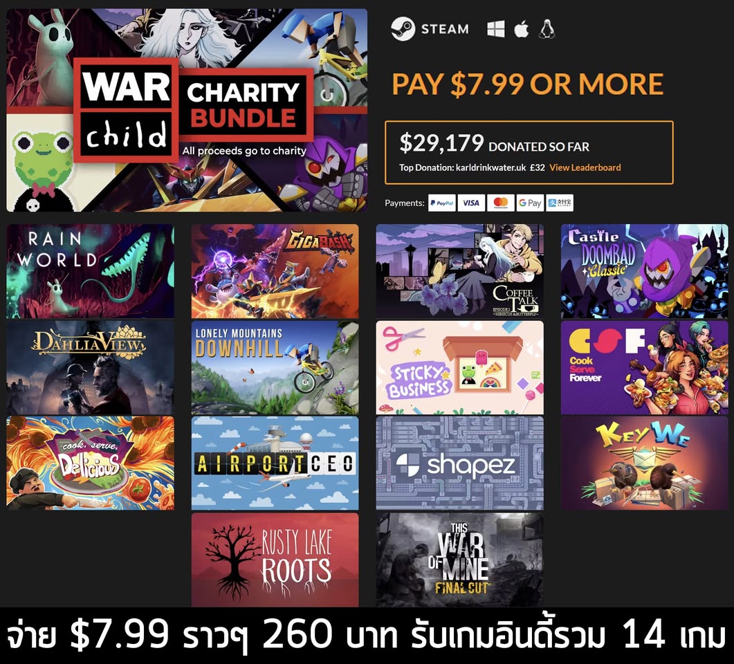 Fanatical War Child Charity Bundle 2025: Get Indie Games & Support Children