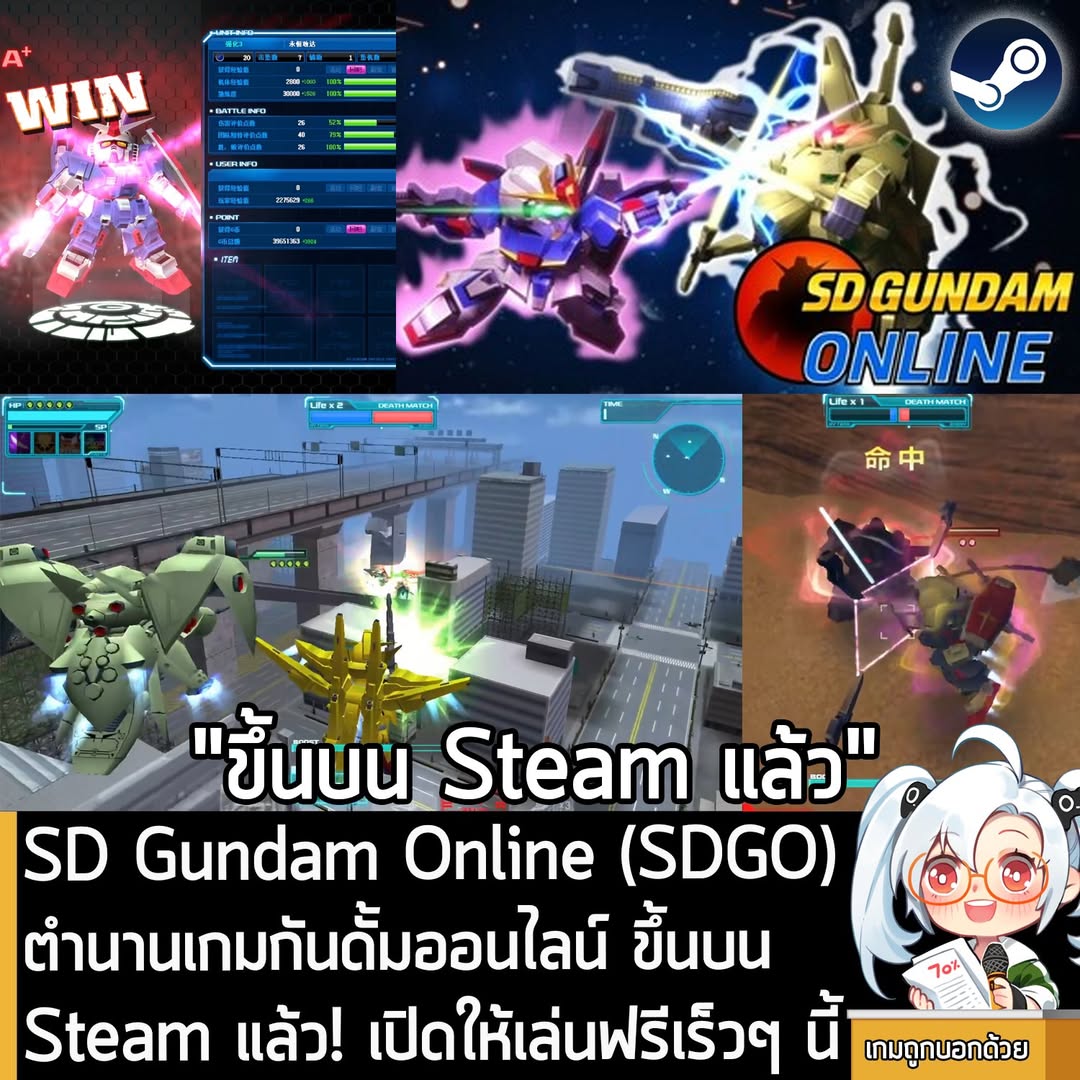 SD Gundam Online (SDGO) ตำนานเกมกันดั้มออนไลน์ ขึ้นบน Steam แล้ว! เปิด ...